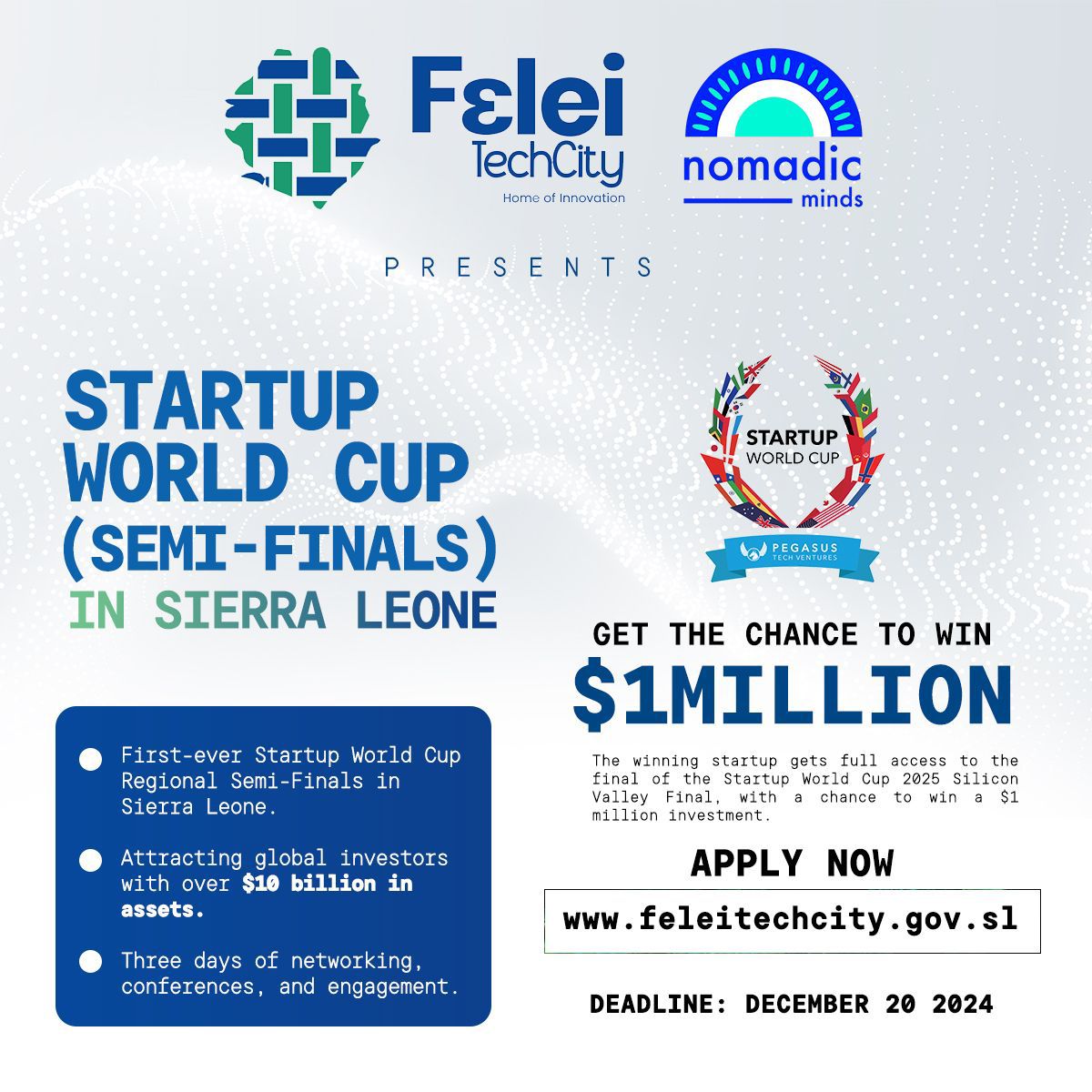 Felei TechCity announces West Africa Startup World Cup Semi-finals for ...