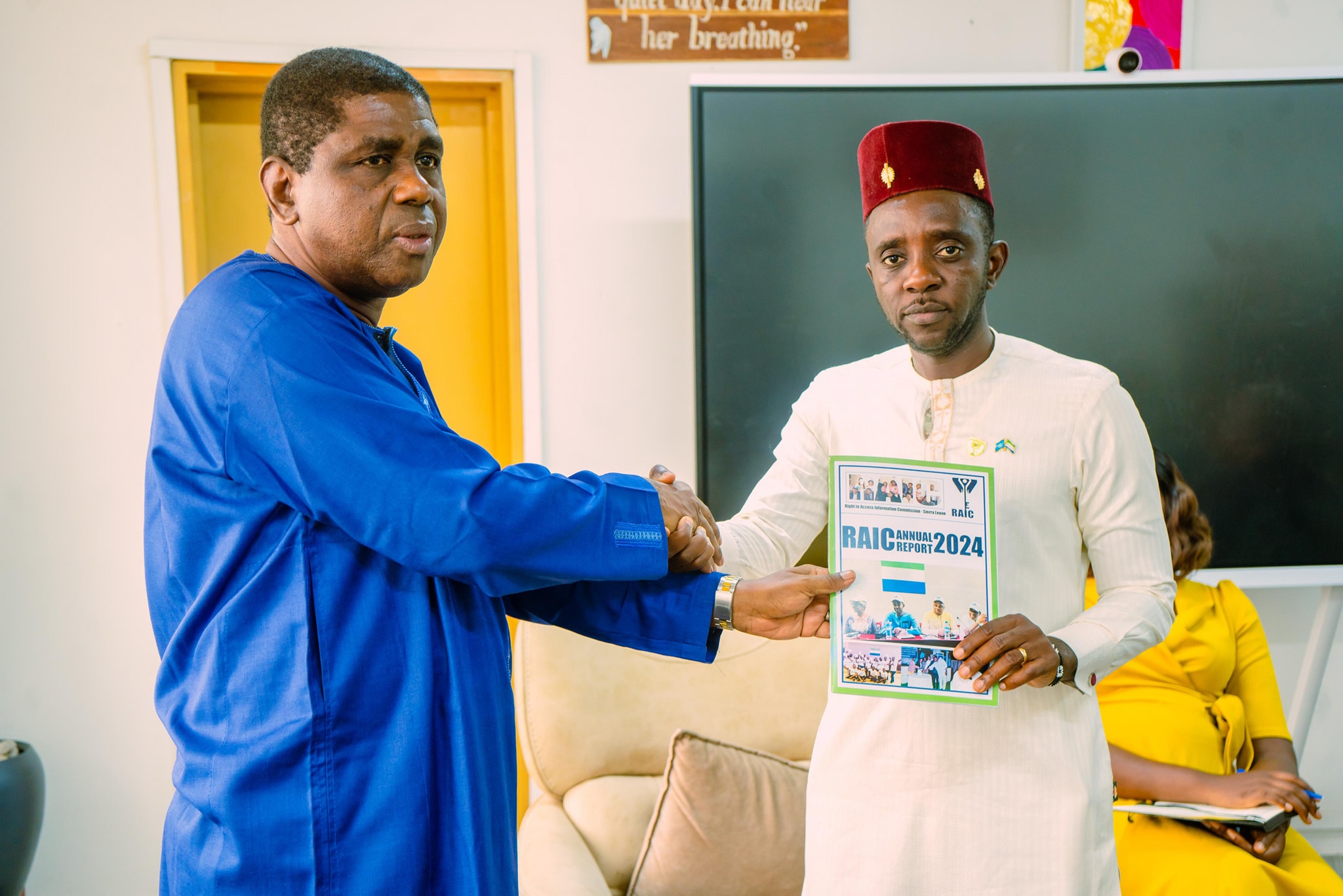 RAIC Presents 6th Annual Report to Minister Chernor Bah, Highlighting ...
